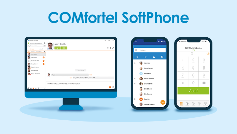 Softphone App VoIP Telefonie/Konfigurationen/Softphones Und